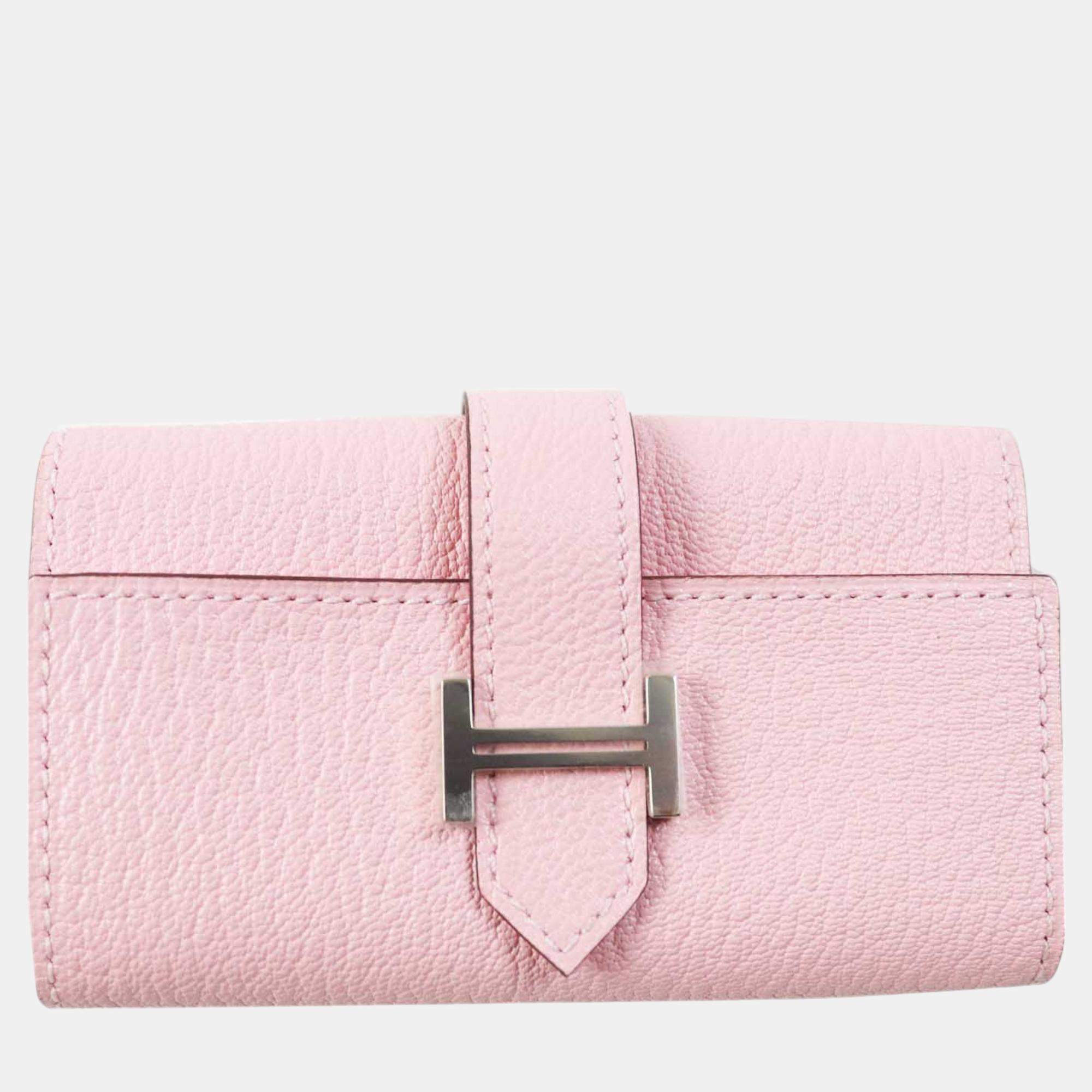 Hermes Chevre Mysore Key Holder Z Stamp 2021 Pink Leather Hermes | The ...