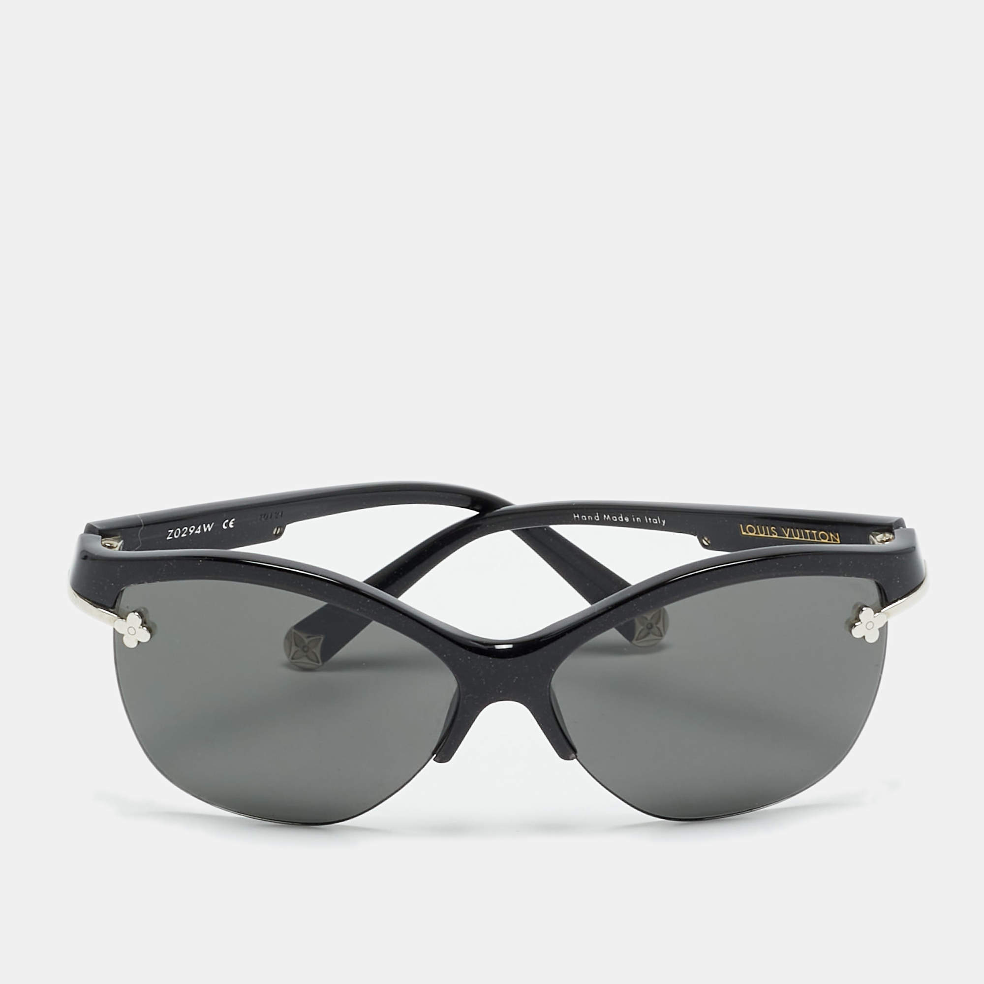 Louis Vuitton Black Z0294W Violette Half Rim Cat Eye Sunglasses Louis ...