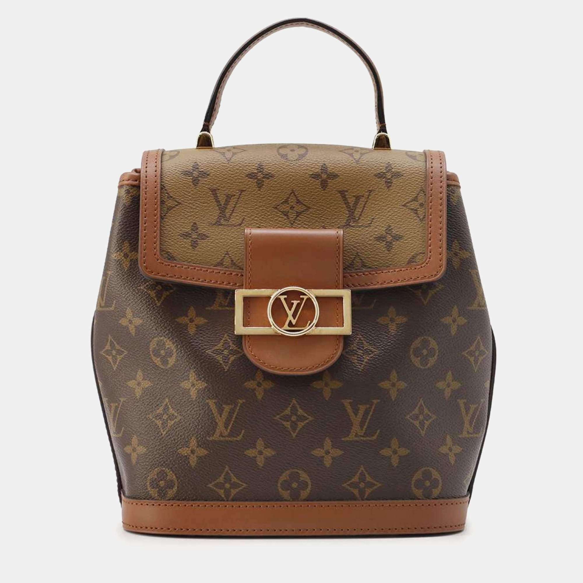 Louis Vuitton Black Monogram Reverse Dauphine Backpack Louis Vuitton ...