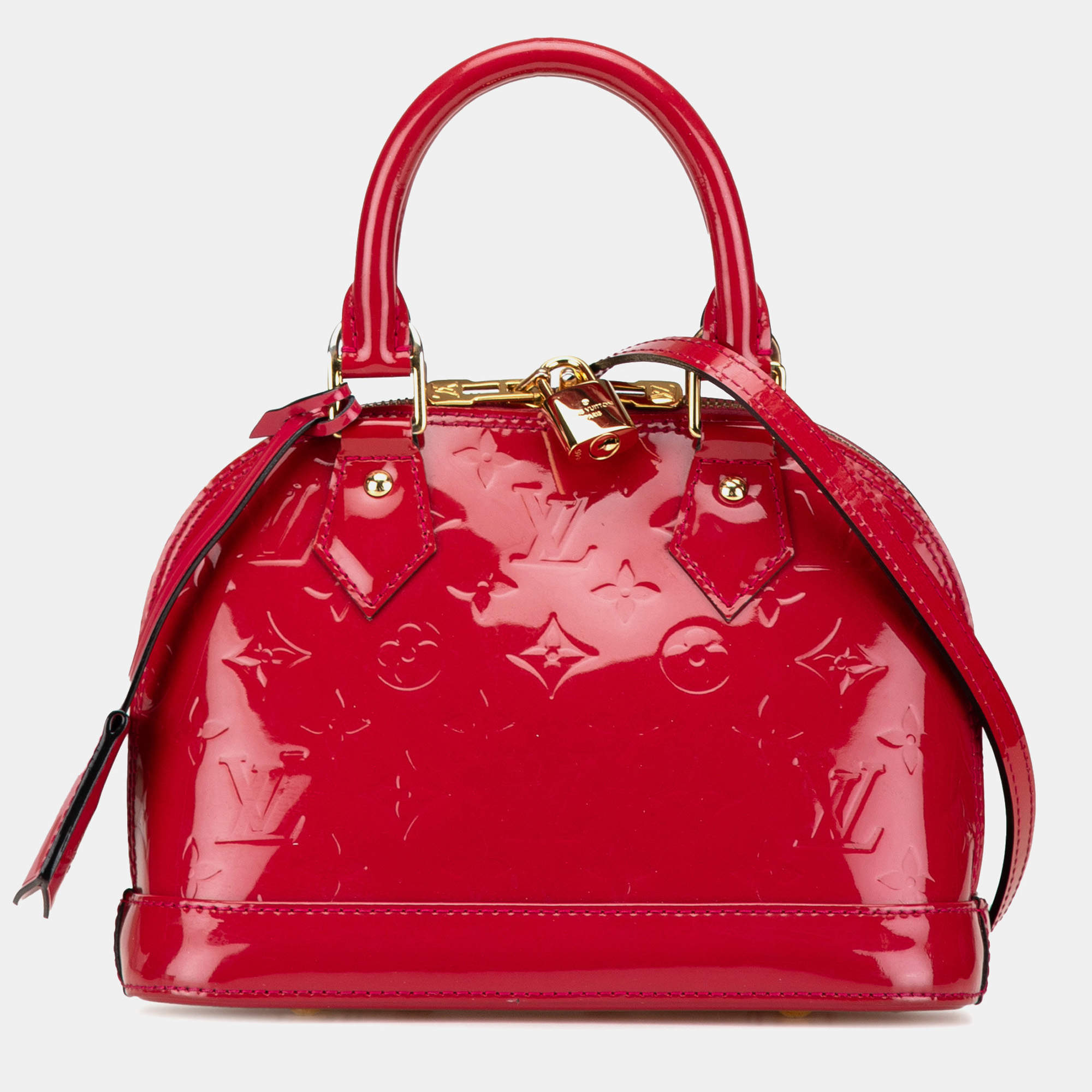 Louis Vuitton Red Louis Vuitton Monogram Vernis Alma BB