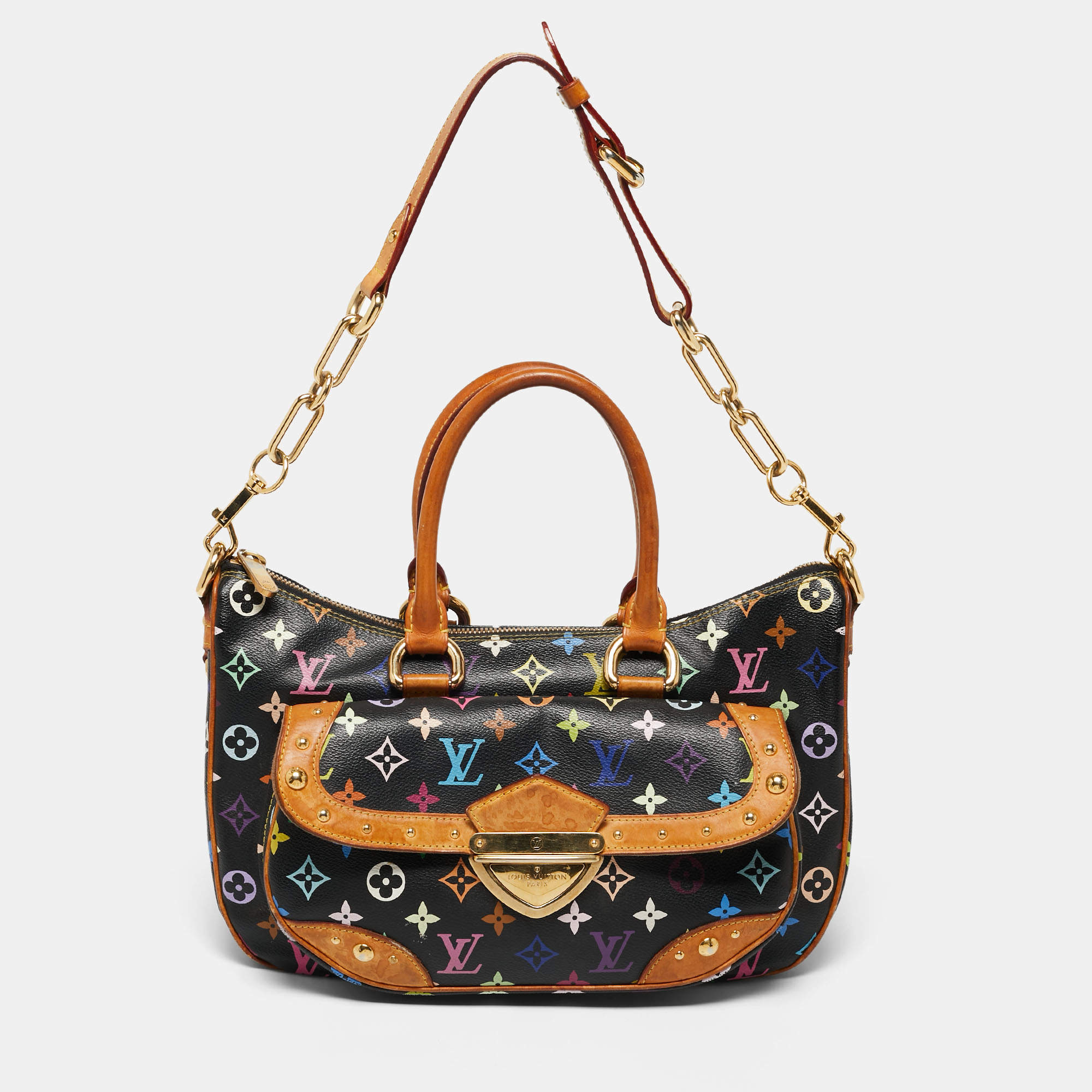 Louis Vuitton Black Monogram Multicolore Canvas Rita Bag Louis Vuitton ...