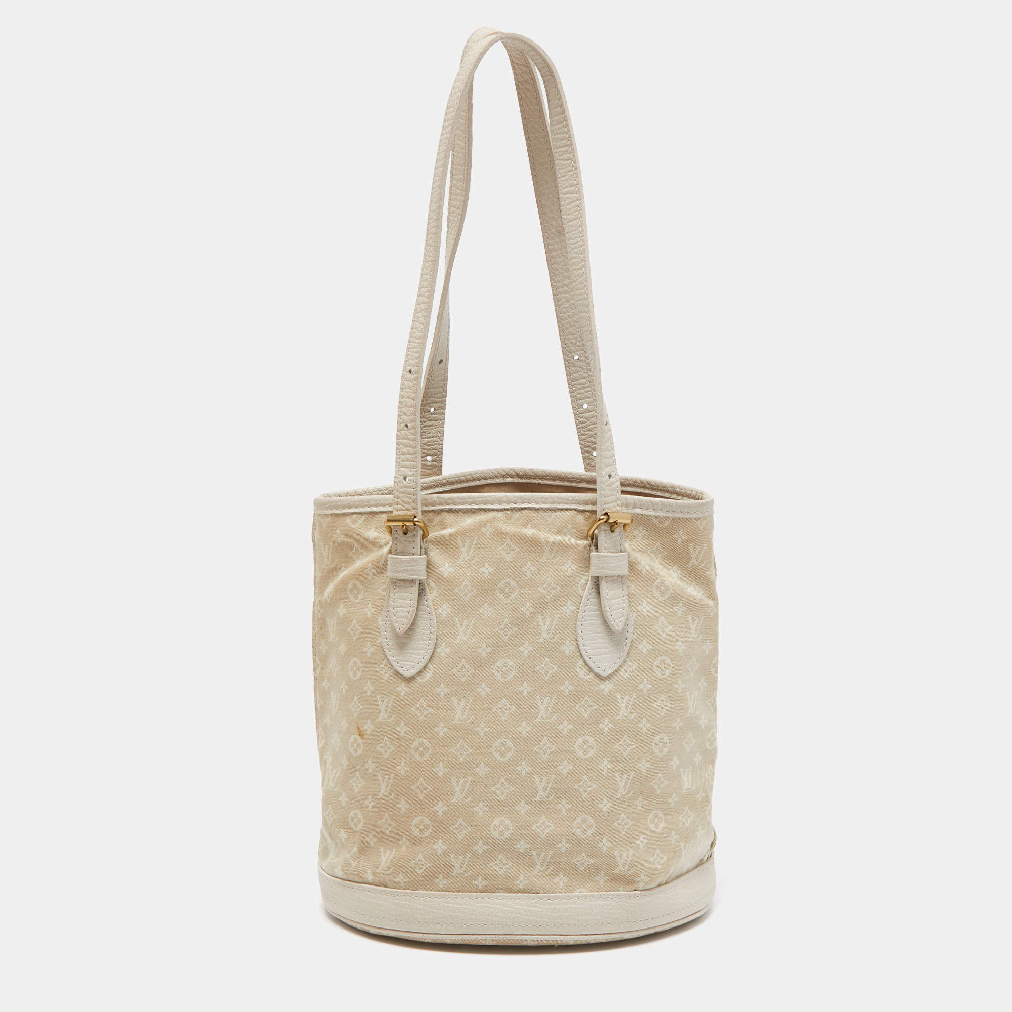 Louis Vuitton Dune Monogram Mini Lin Canvas Bucket PM Bag Louis Vuitton ...