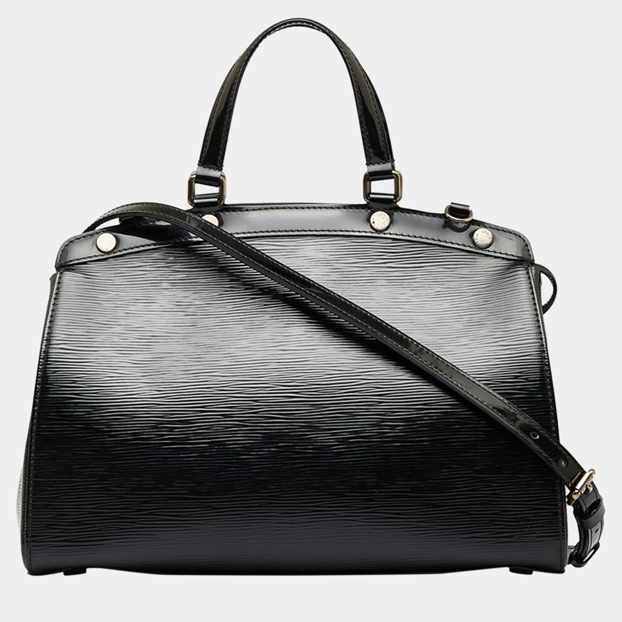 Louis Vuitton Black Leather Epi Brea Mm Satchel Bag Louis Vuitton The Luxury Closet