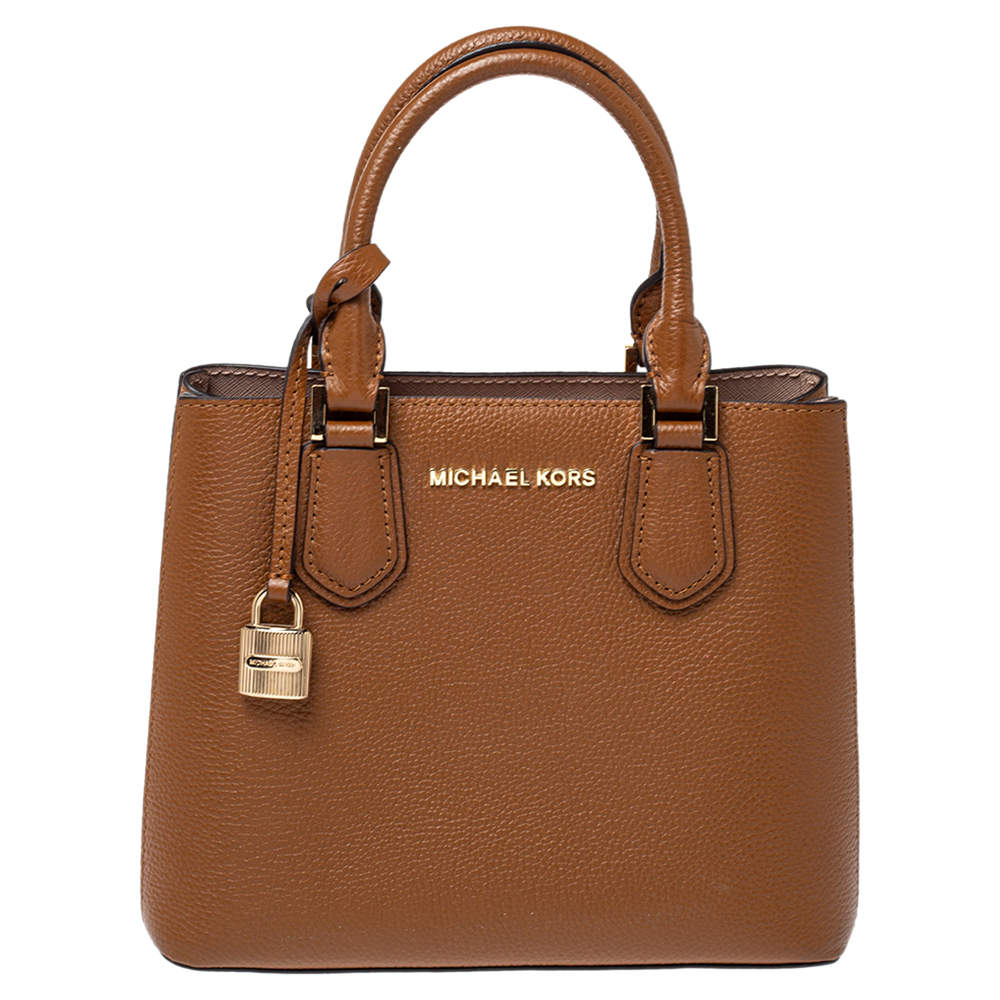 Michael Kors Brown Leather Adele Tote Michael Kors | TLC UAE