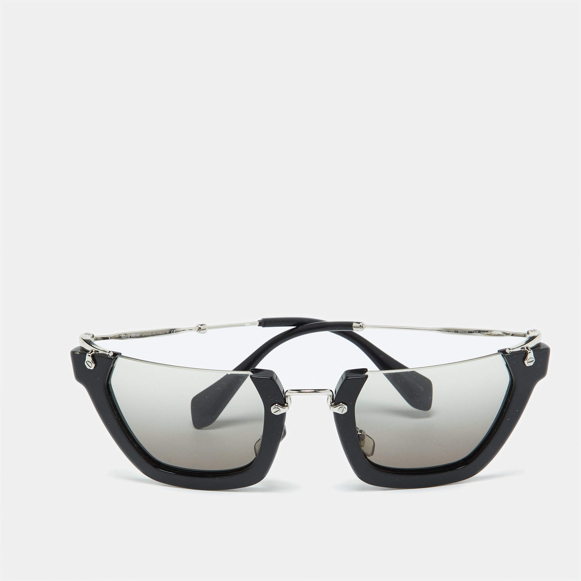 Miu Miu Black/Grey Gradient SMU12Q Wink Semi-Rimless Miu Miu Black/Grey Gradient SMU12Q Wink Semi-Rimless