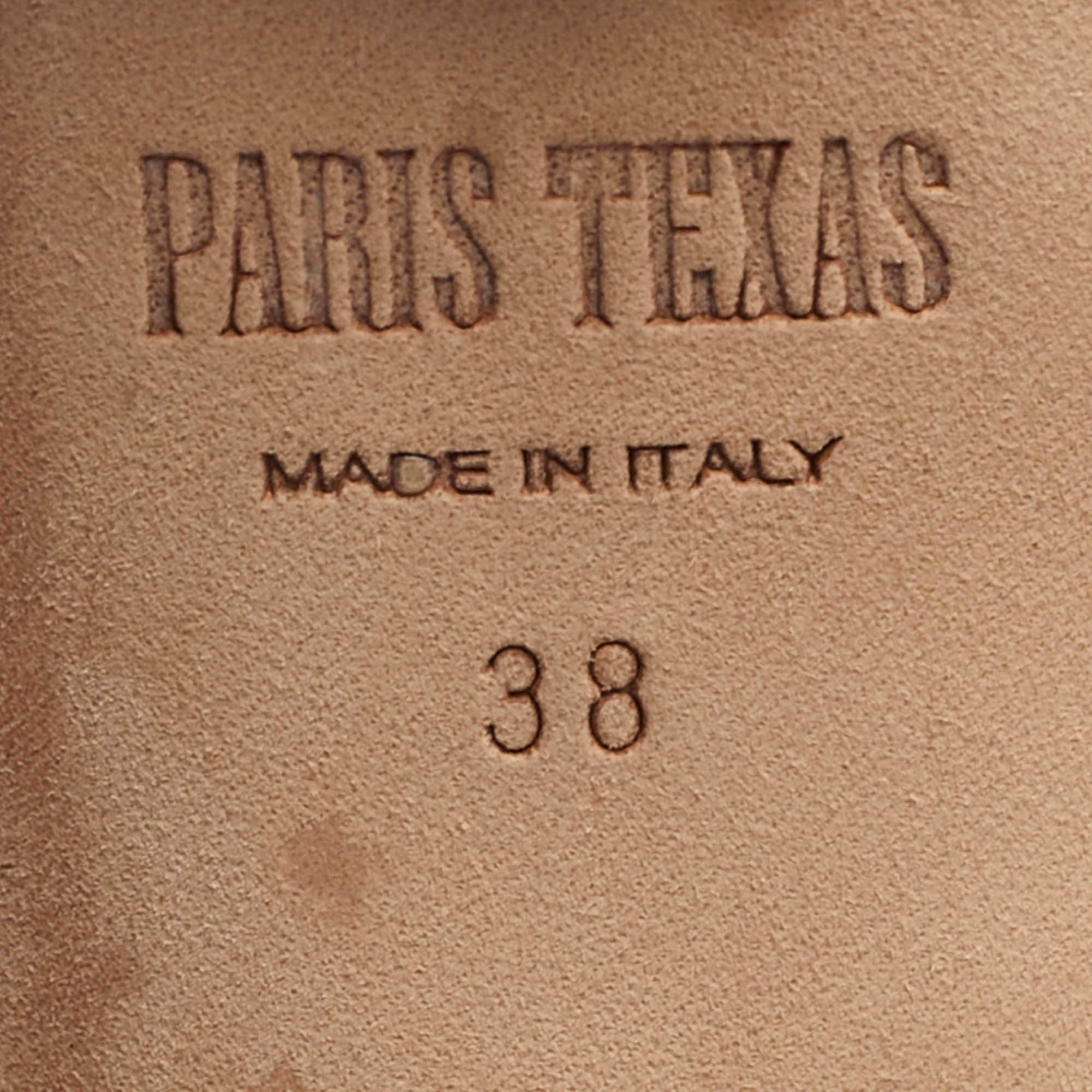 Paris Texas Size 38 Metallic Python Embossed Leather Mid Calf Boots ...