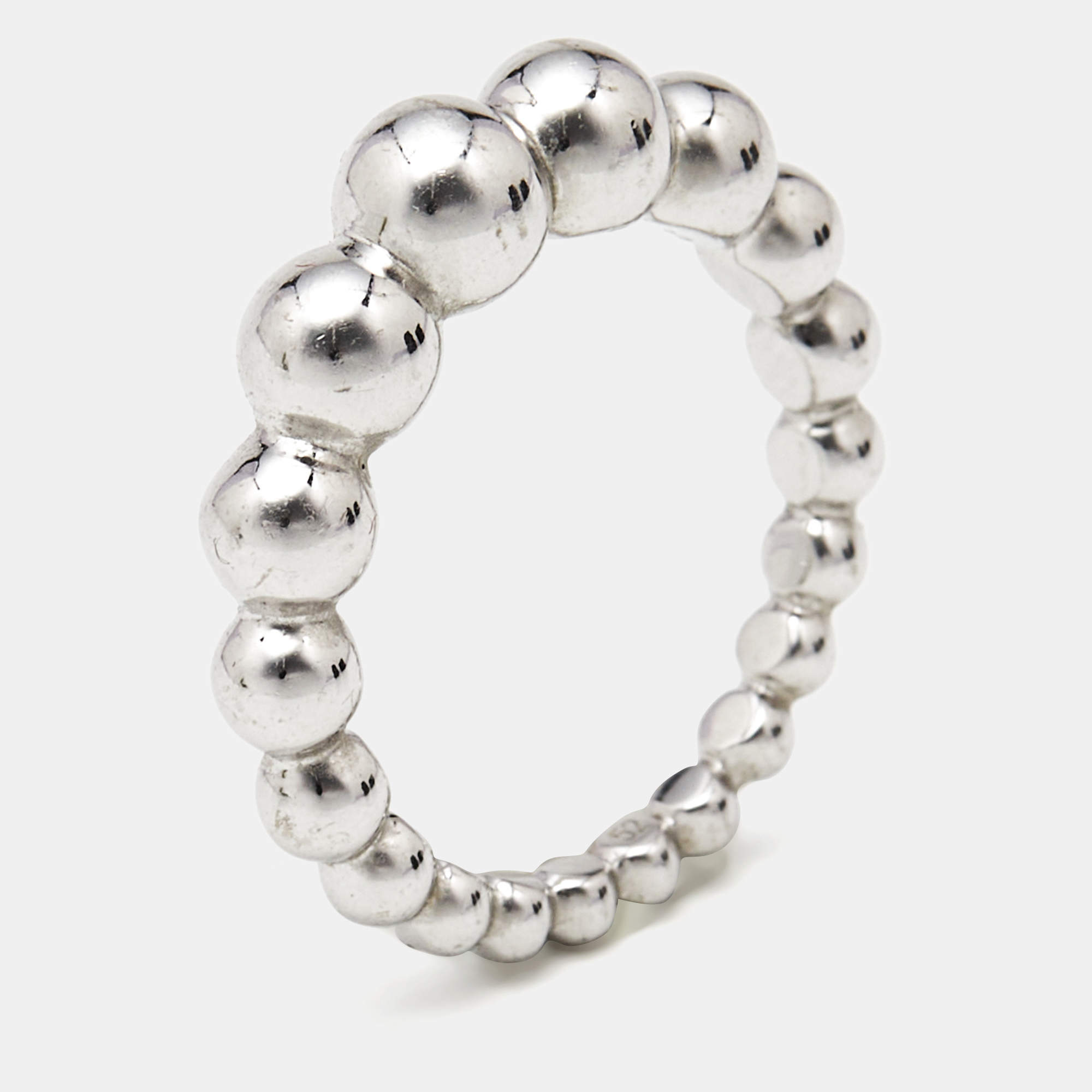 Van Cleef & Arpels Perlee Pearls Oversized 18K White Gold Ring 52 Van ...