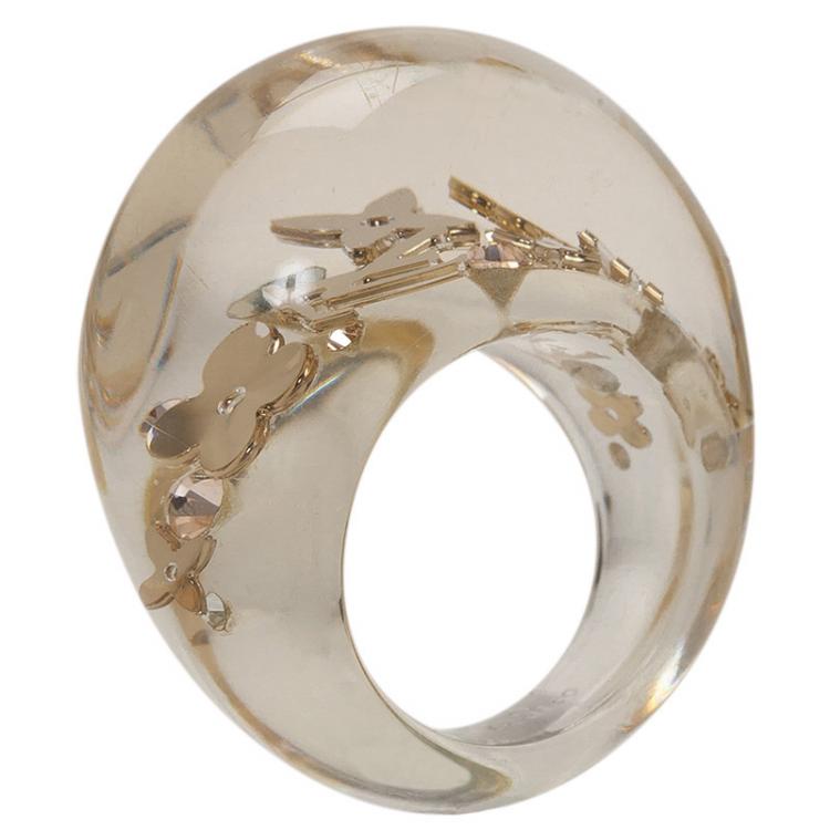 Louis Vuitton Inclusion Transparant Resin Ring Louis Vuitton | TLC