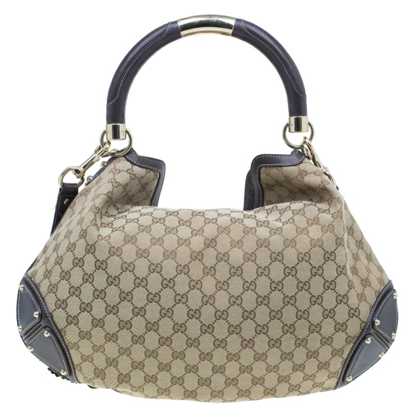 Gucci Beige Monogram Canvas Large Indy Top Handle Bag Gucci | TLC