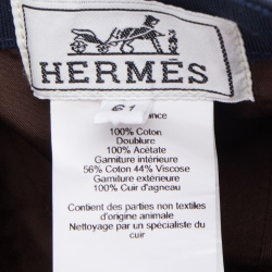 Hermes Navy Blue Miles H Circle Cotton Baseball Cap Hermes | The Luxury ...
