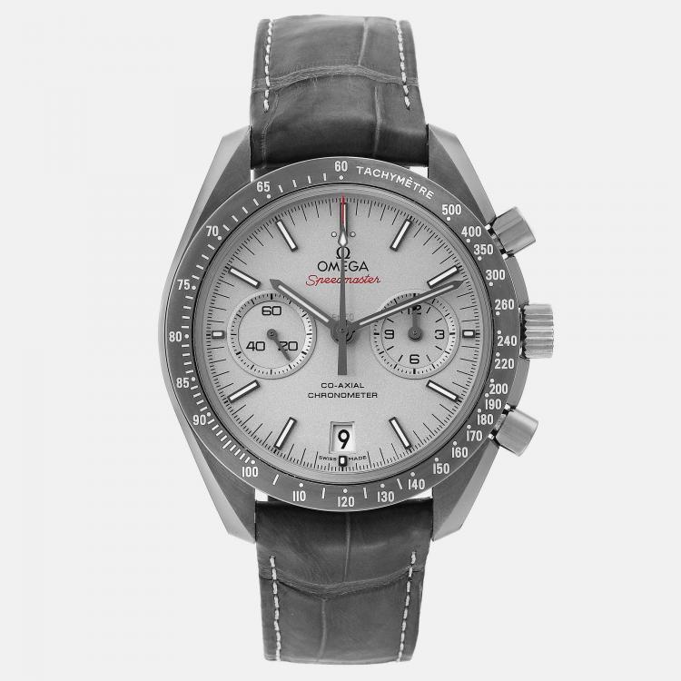 Omega Grey Ceramic Speedmaster 311.93.44.51.99.001 Automatic Men's ...