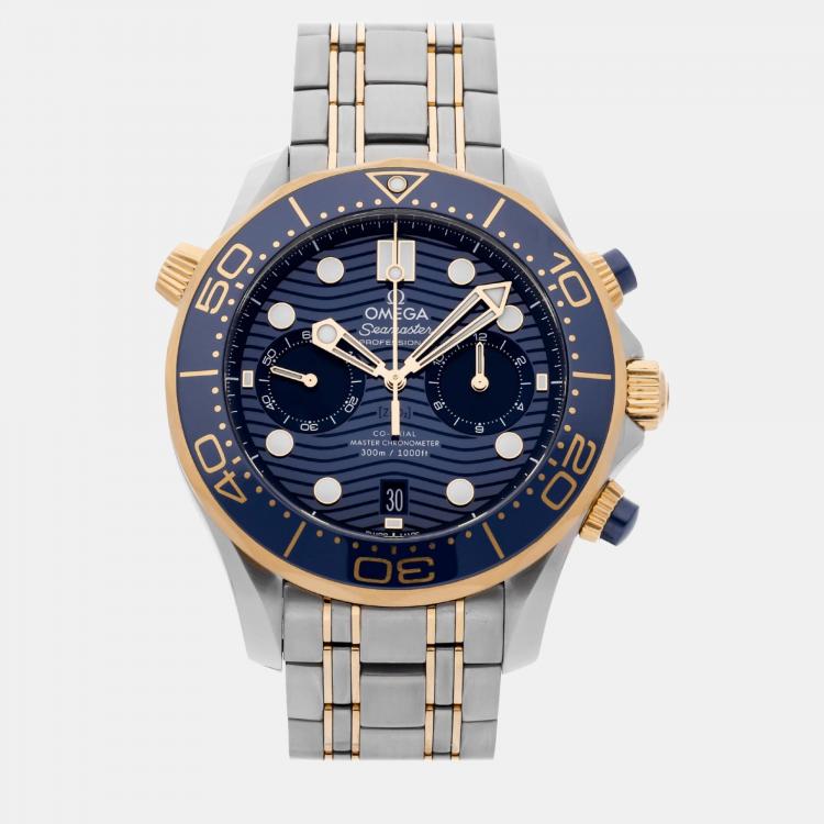 Omega Blue Stainless Steel Seamaster 210.20.44.51.03.001 Automatic Men ...