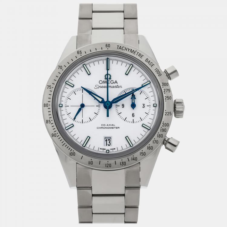 Omega White Titanium Speedmaster 331.90.42.51.04.001 Automatic Men's ...