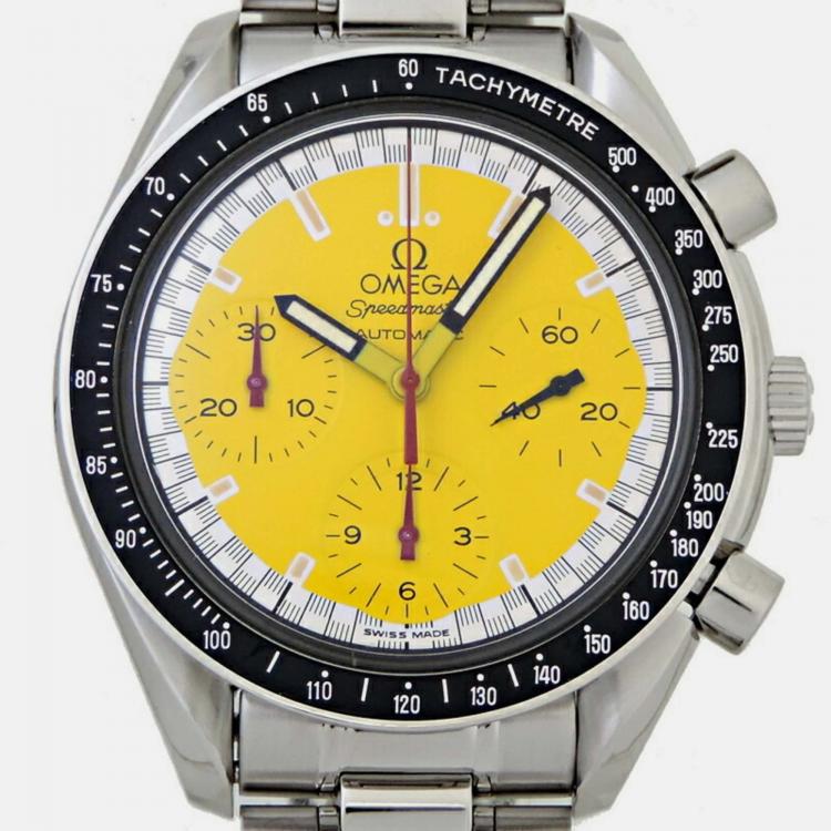 Omega Yellow Stainless Steel Speedmaster Racing 3510.12.00 Automatic ...