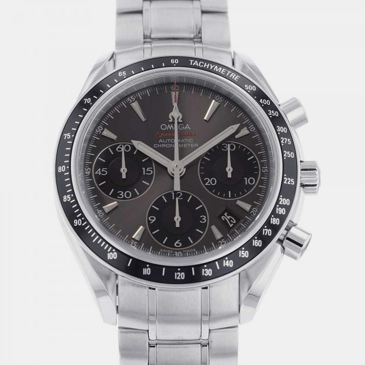 Omega Grey Stainless Steel Speedmaster 323.30.40.40.06.001 Automatic ...