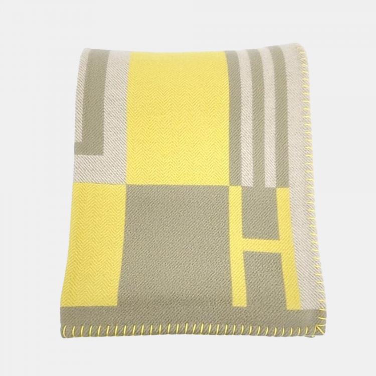 Hermes Tilleul Lime Wool Cashmere Ithaque Blanket Hermes | The Luxury ...