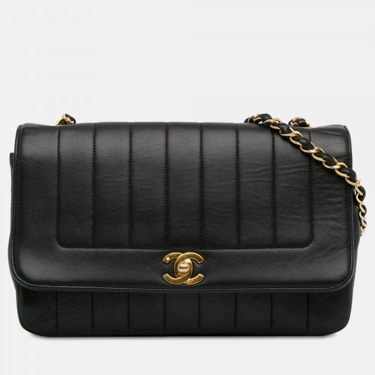 Chanel Medium Lambskin Vertical Border Flap Chanel | The Luxury Closet