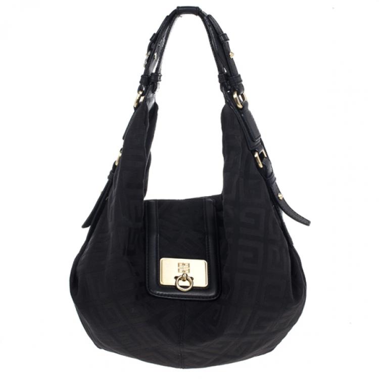 Givenchy Monogram Canvas Logo Hobo Givenchy | The Luxury Closet