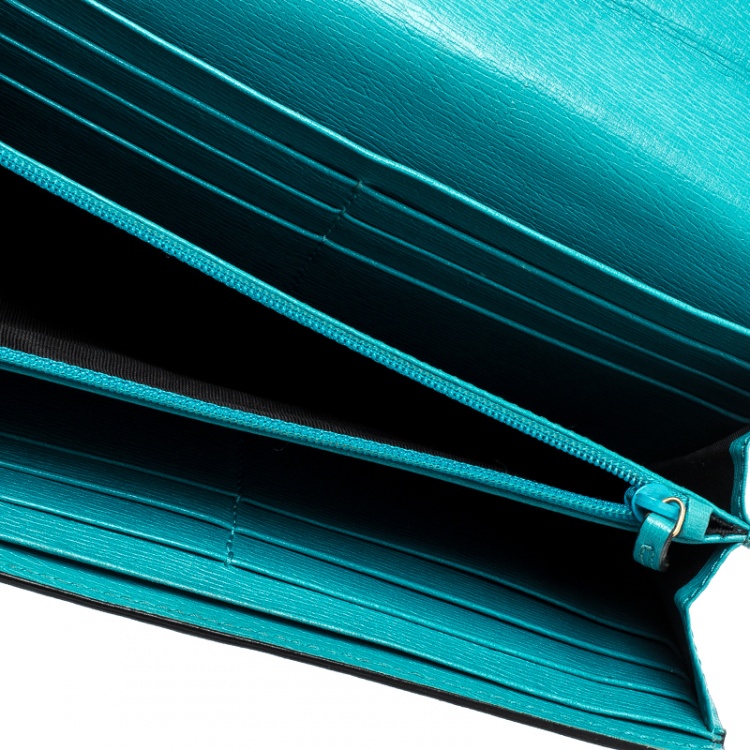 Gucci Turquoise Leather Horsebit Continental Wallet Gucci | The Luxury ...