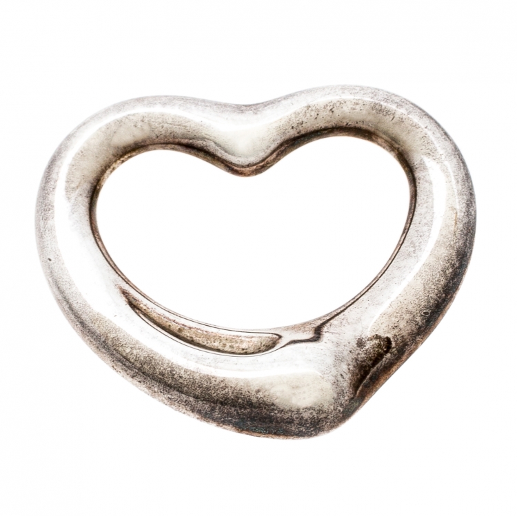 Tiffany & Co. Elsa Peretti Open Heart Silver Pendant Tiffany Tiffany & Co. Elsa Peretti Open Heart Silver Pendant Tiffany