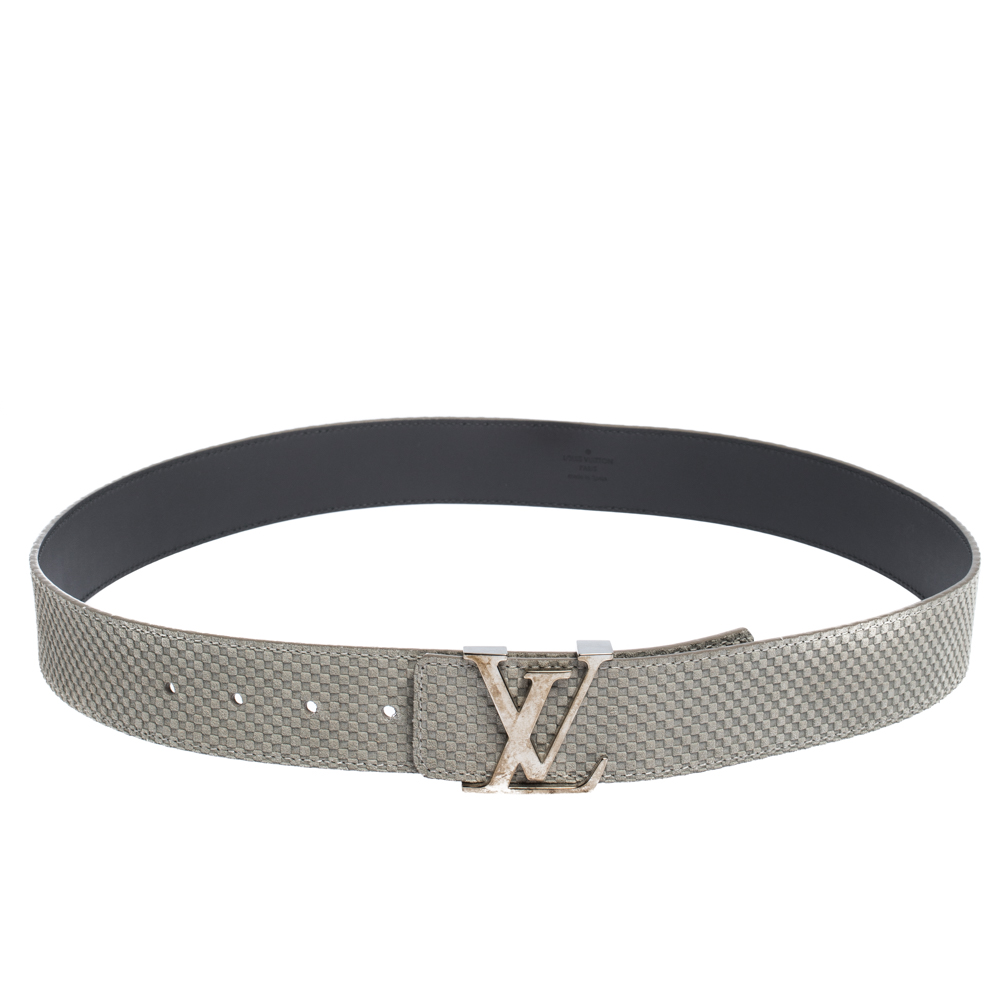 Lv Belt Damier Brown Suede | semashow.com