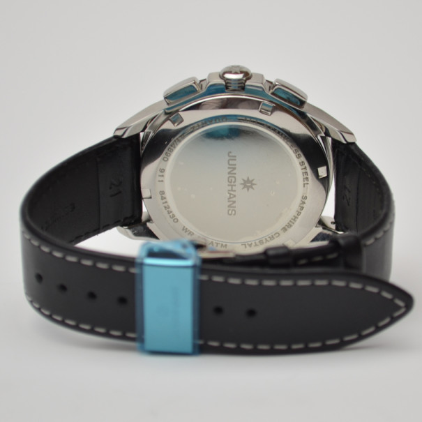 Erhard Junghans Black Chronograph Mens Wristwatch Erhard Junghans | TLC
