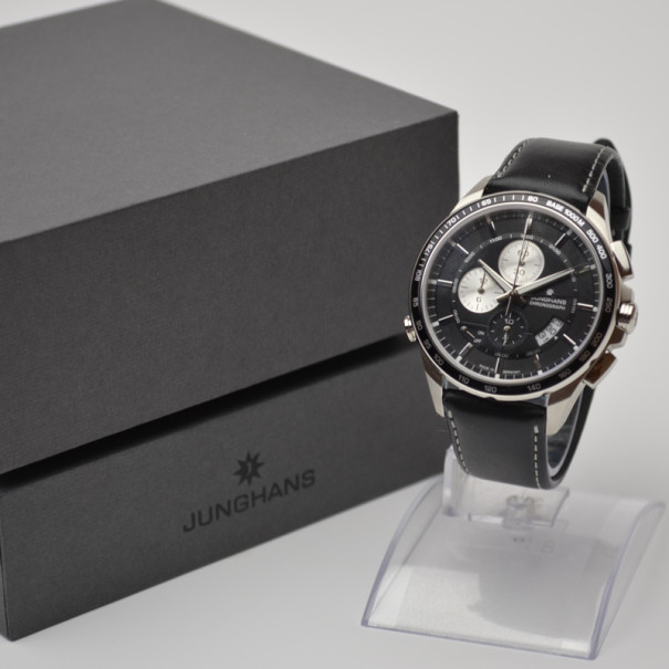 Erhard Junghans Black Chronograph Mens Wristwatch Erhard Junghans | TLC