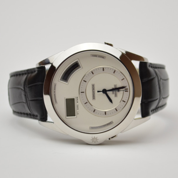 Erhard Junghans White Worldtimer Mens Wristwatch Erhard Junghans | TLC