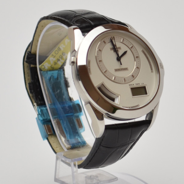 Erhard Junghans White Worldtimer Mens Wristwatch Erhard Junghans | TLC