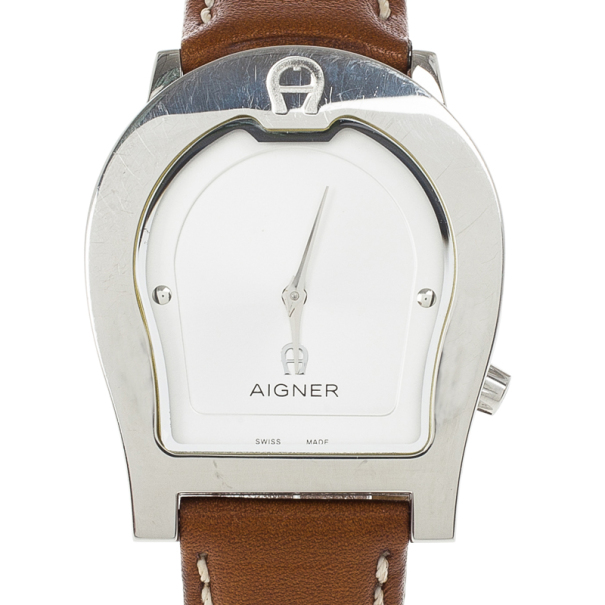 Aigner White Stainless Steel Ravenna Unisex Wristwatch 34MM Aigner ...