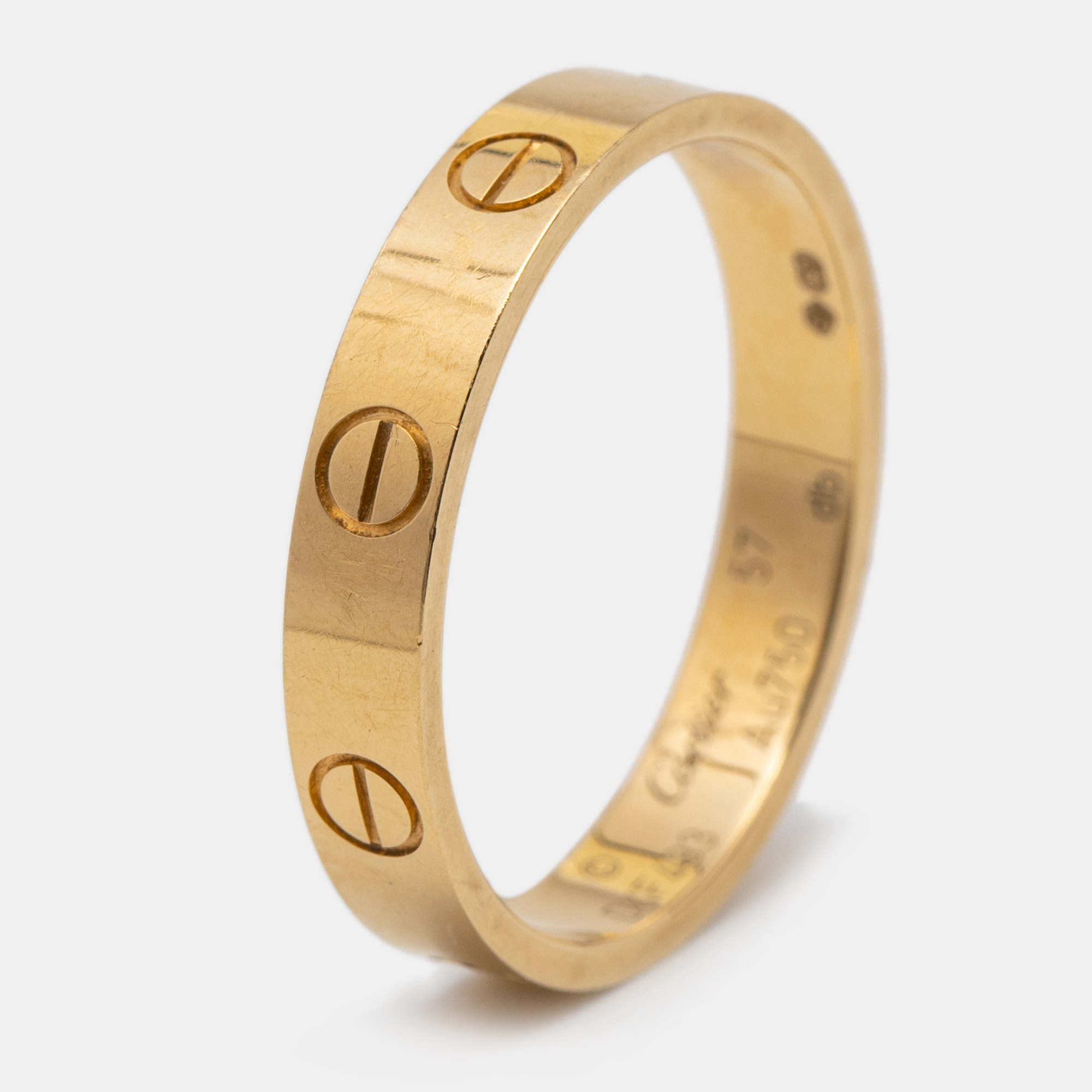 Cartier Love 18k Yellow Gold Wedding Band Ring Size 57 Cartier | The ...