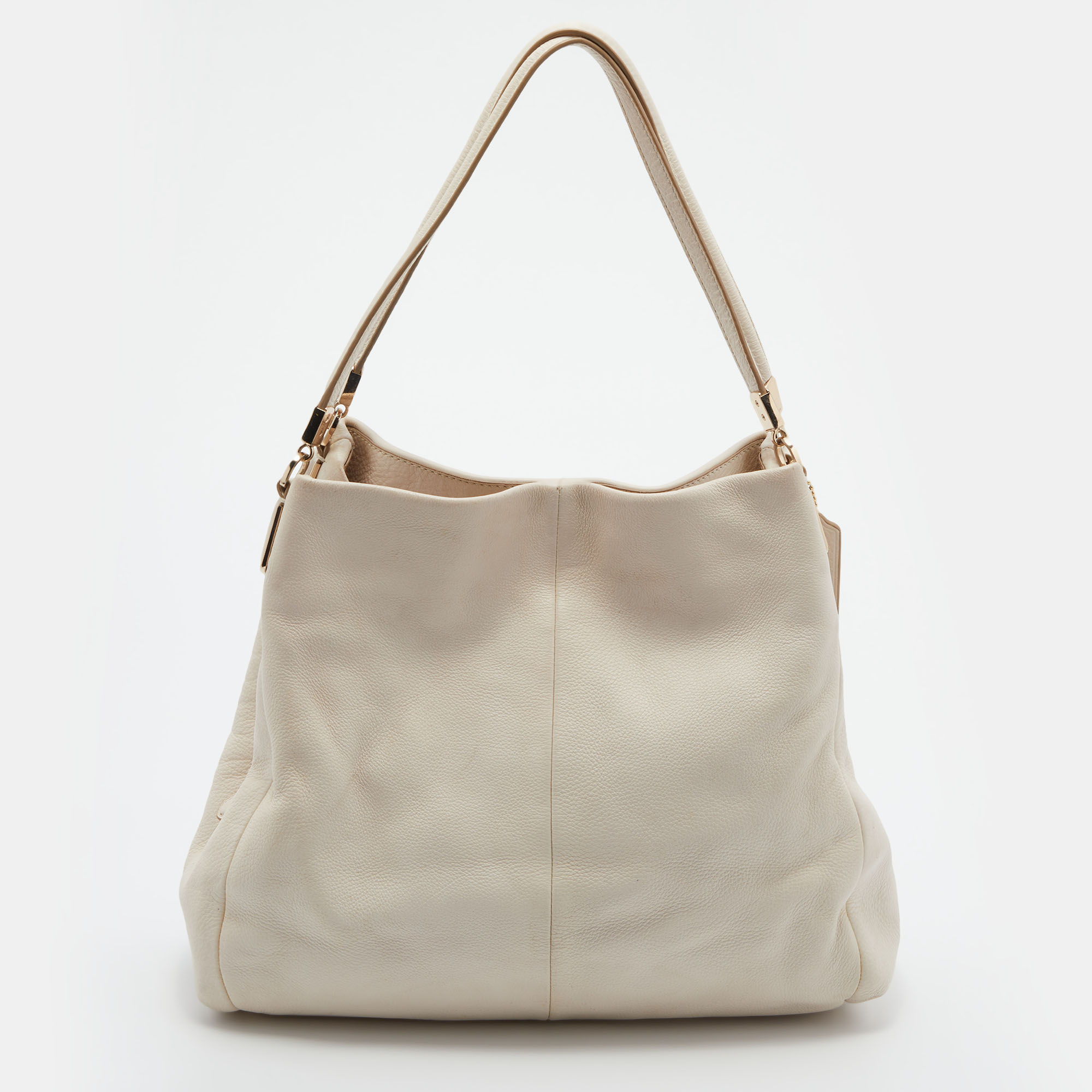 Pre-owned Coach Cream Leather Phoebe Shoulder Bag | ModeSens