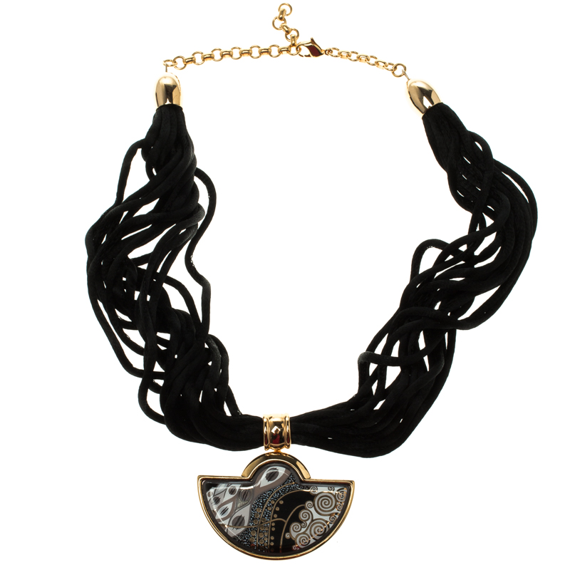 Frey Wille Hommage À Gustav Klimt Nixe Fire Enamel Gold Plated Half ...