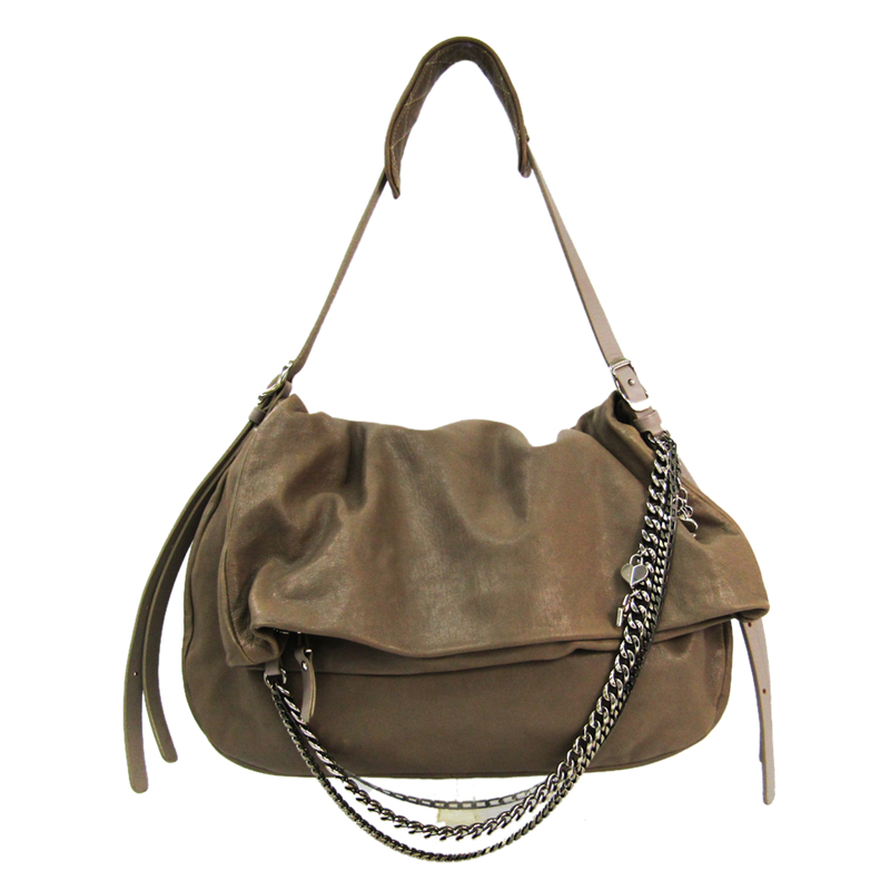 Pre-owned Jimmy Choo Beige Leather Shoulder Bag | ModeSens